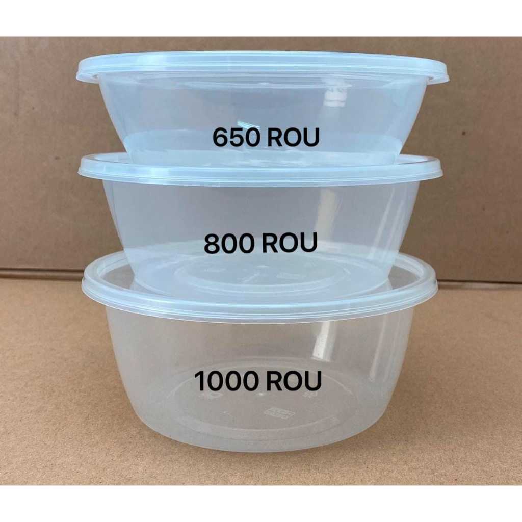 Jual THINWALL 650Ml MANGKOK MAKAN BOWL BULAT LEBAR PLASTIK MANGKOK ES ...