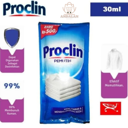 Jual PROCLIN PEMUTIH SACHET (isi 1 renceng = 12 sachet) | Andalan ...