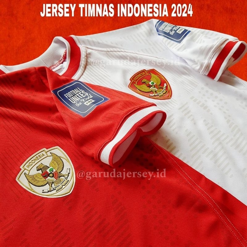 Jual Jersey Timnas Indonesia 2024 Jersey Timnas Indonesia Fullpatch Piala Dunia | Shopee Indonesia
