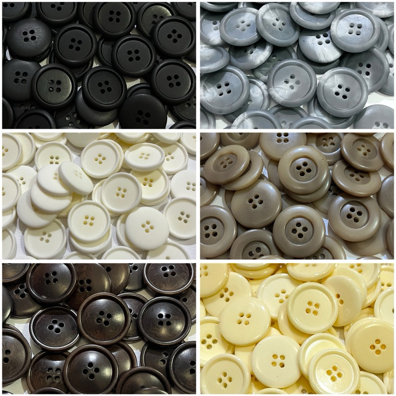 Jual Kancing Besar Per 1 PCS Ukuran 34L (2,3Cm) / 36L (2,5Cm) | Shopee ...