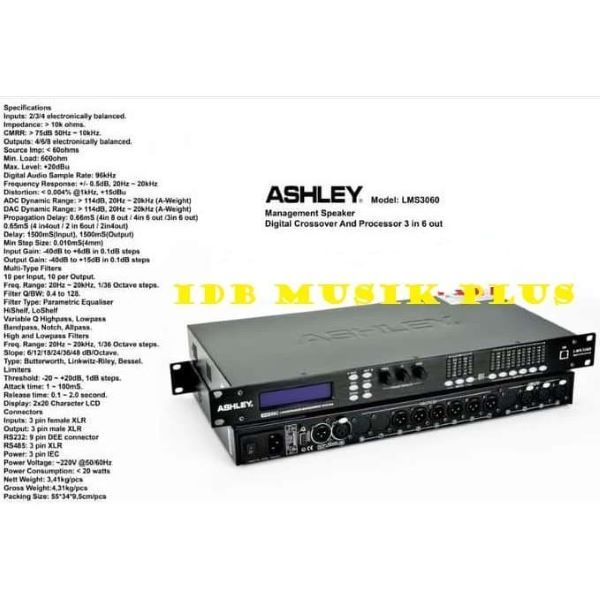 Jual Speaker Management Ashley LMS3060 LMS 3060 3 input 6 Output Original | Shopee Indonesia