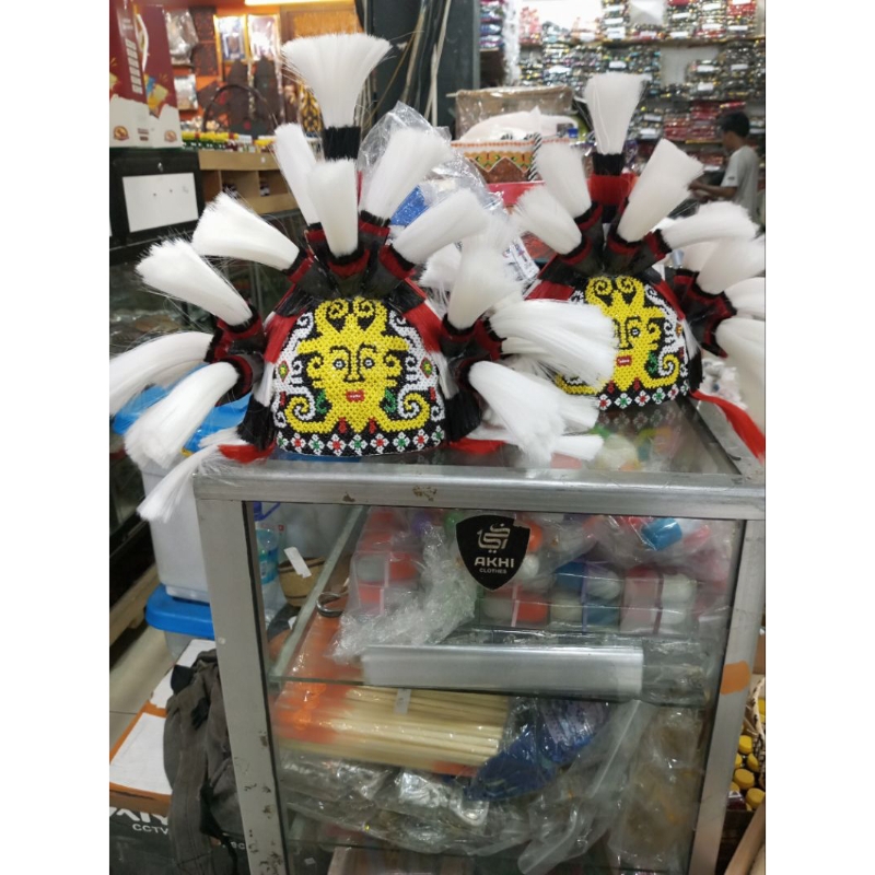 Jual TOPI ADAT DAYAK - BELUKO ADAT DAYAK LAKI-LAKI - TOPI DAYAK PREMIUM ...