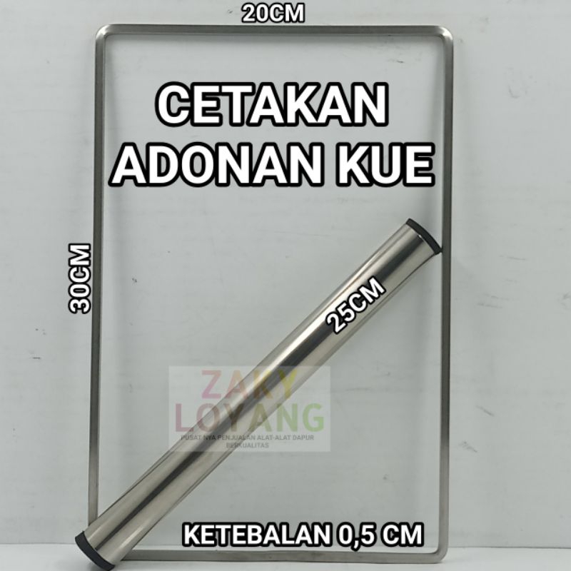 Jual BINGKAI CETAKAN ADONAN KUE UKURAN 30X20 DAN 40X30 KETEBALAN 0,5CM ...