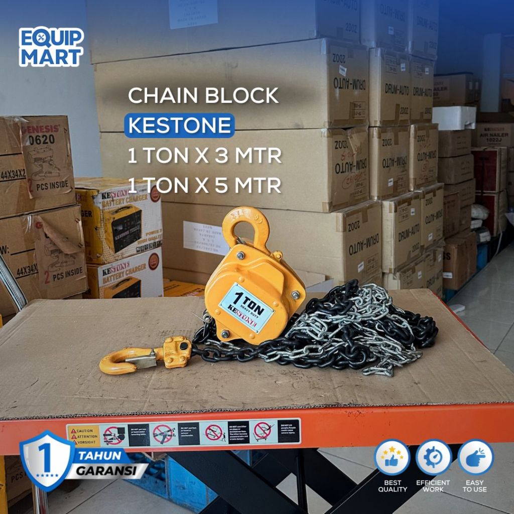 Jual Chain Block Kestone 1 Ton 2 Ton 3 Ton 5 Ton / Takel / Alat Angkat ...