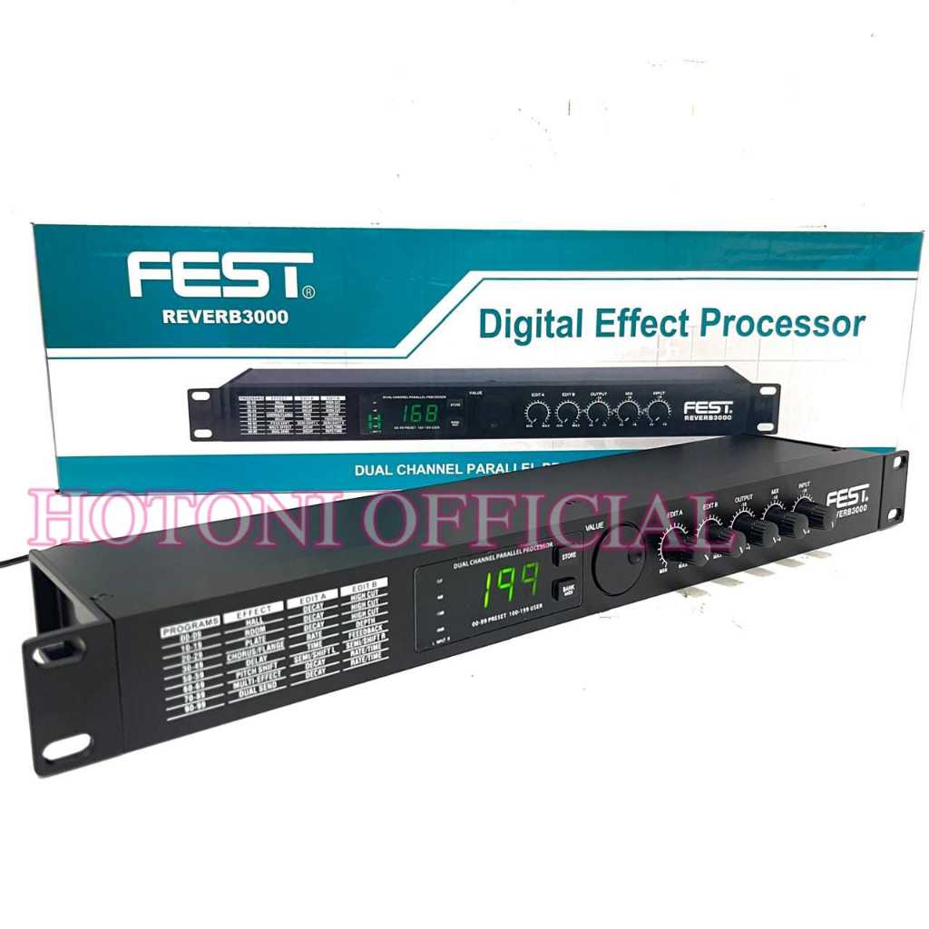 Jual Digital Effect Processor Vocal Fest Reverb 3000 Original Kuping ...