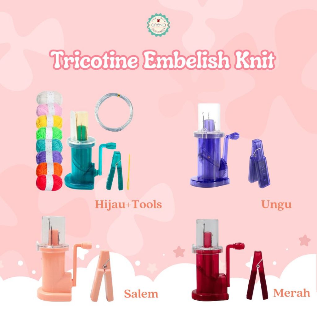Jual ANEKA - Hand Woven Tool Tricotin icord / I-Cord Knitting Machine ...