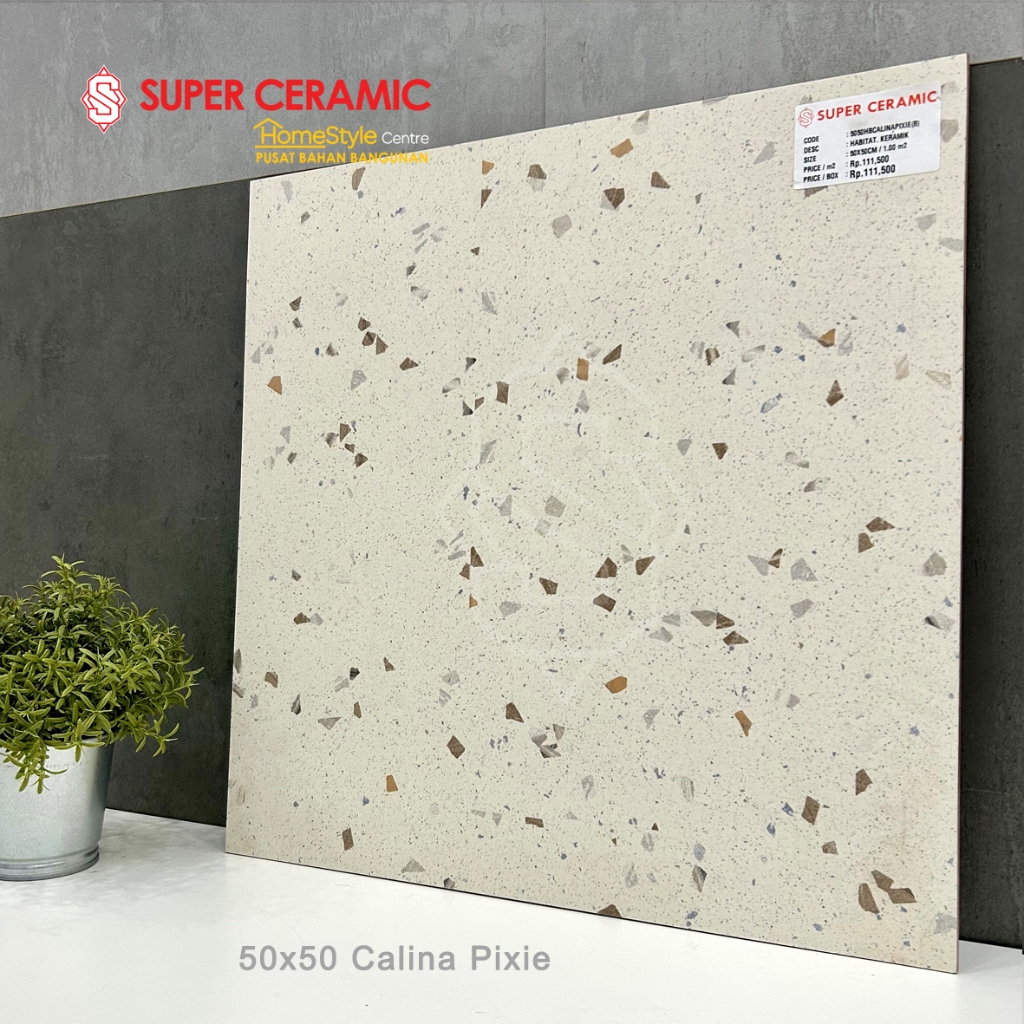 Jual HABITAT 50x50 Keramik Lantai - Calina Dusty / Calina Pixie ...