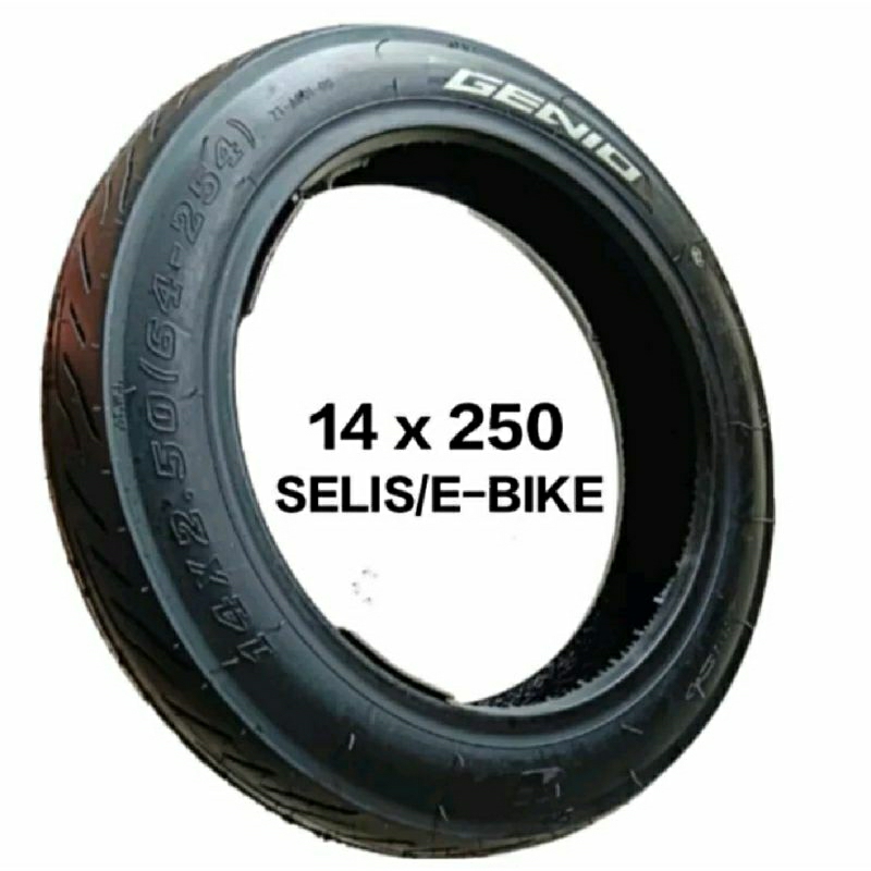 Jual Ban luar sepeda listrik TUBELESS 14 X 2.50 GENIO Selis E-Bike ( 250 - 10 ) | Shopee Indonesia