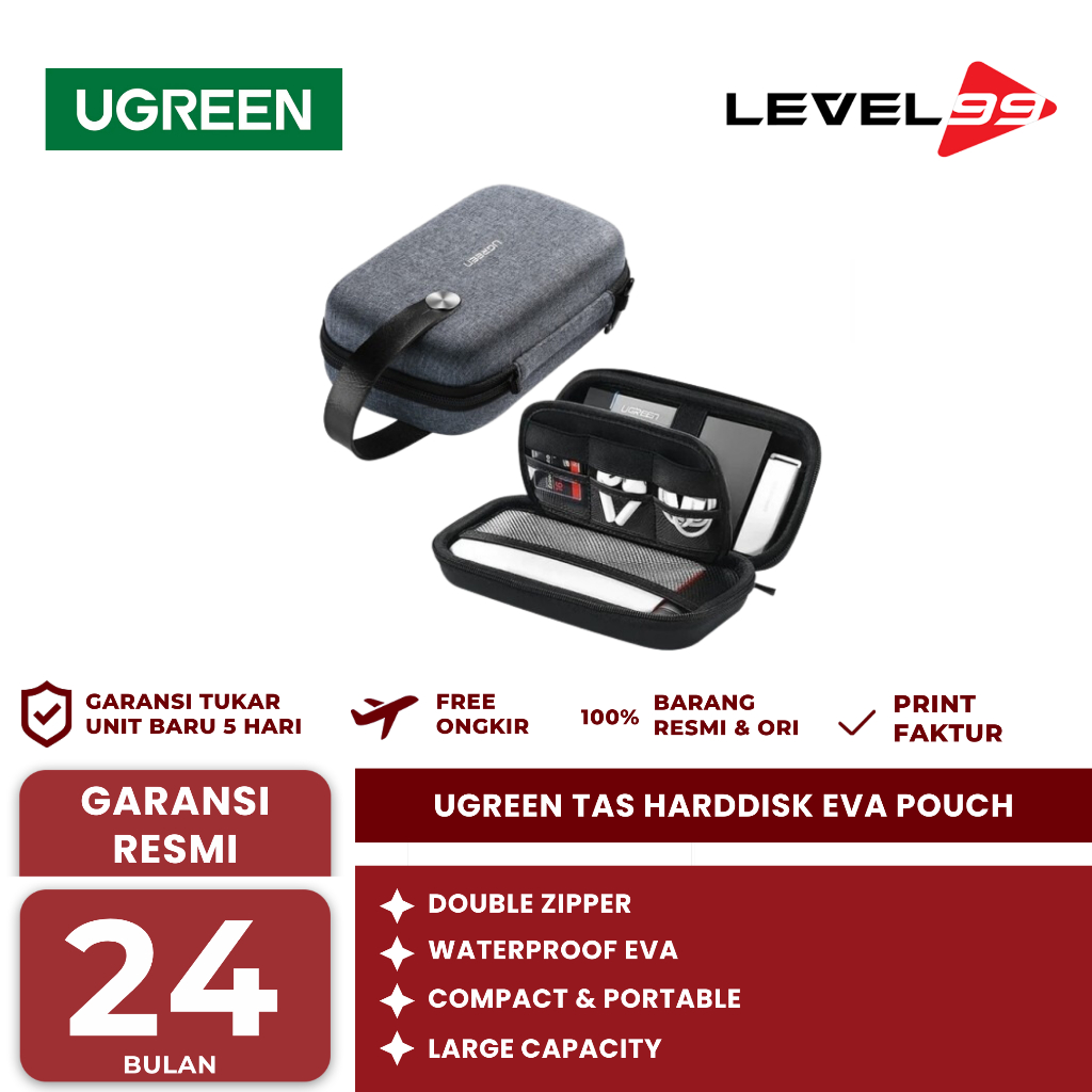 Jual Ugreen Tas Harddisk Hdd Eksternal Storage Bag Eva Pouch | Shopee ...
