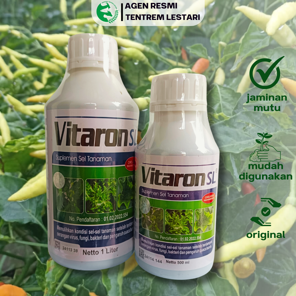 Jual Vitaron SL 1 Liter Memperbarui Sel Tanaman Asli MMT Pupuk Cair ...