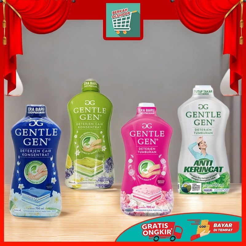 Jual GENTLE GEN DETERJEN CAIR KONSENTRAT BOTOL 700 ML | Shopee Indonesia