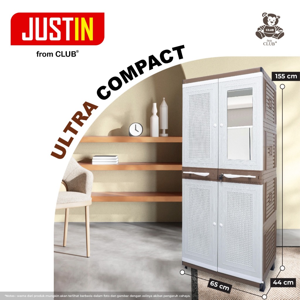 Jual JUSTIN Ultra Compact - Lemari Pakaian Plastik - Lemari Plastik 4 Susun - Lemari Plastik ...