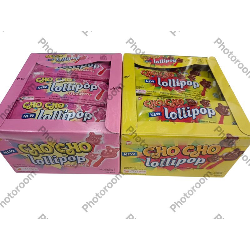 Jual Cho cho lollipop isi 24 pcs Varian Dark compound chocolate ...