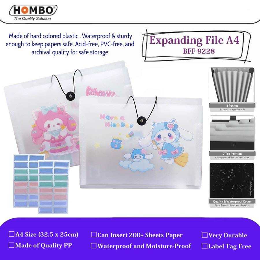 Jual Map Expanding File 8 Pocket / Map Harmonika A4 / Expanding File ...