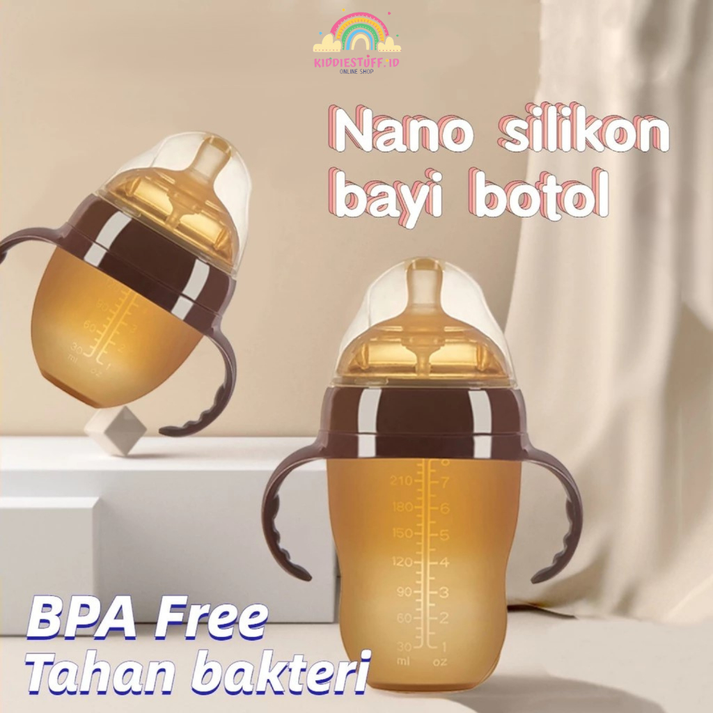 Jual Dot Botol Susu Bayi Silicone Cokelat Anti Bakteri Dot Baby Dengan ...