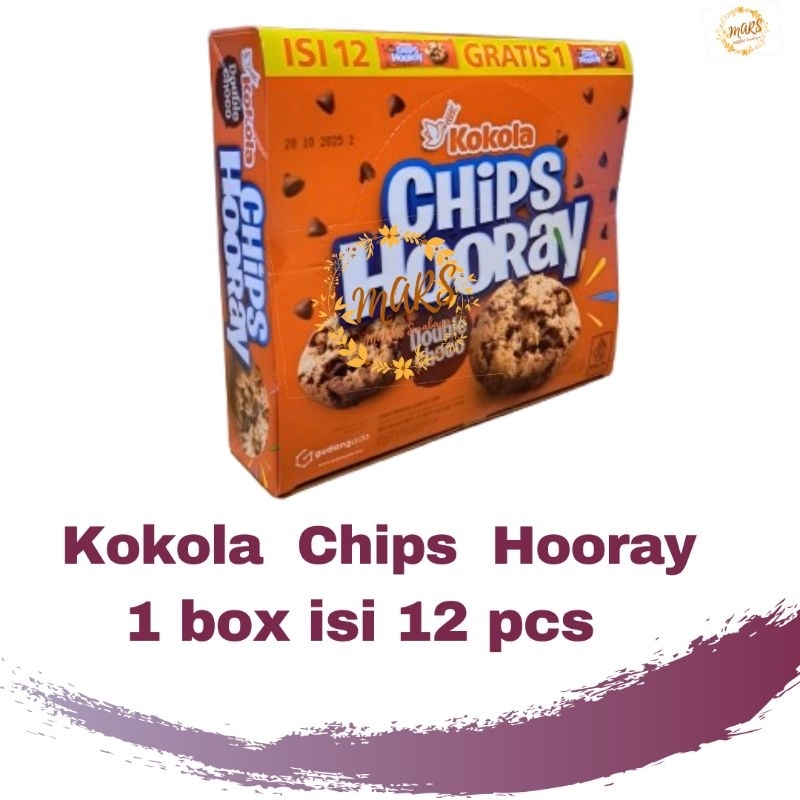 Jual Kokola Chips Hooray Double Chocolate Isi 12 Pcs | Shopee Indonesia