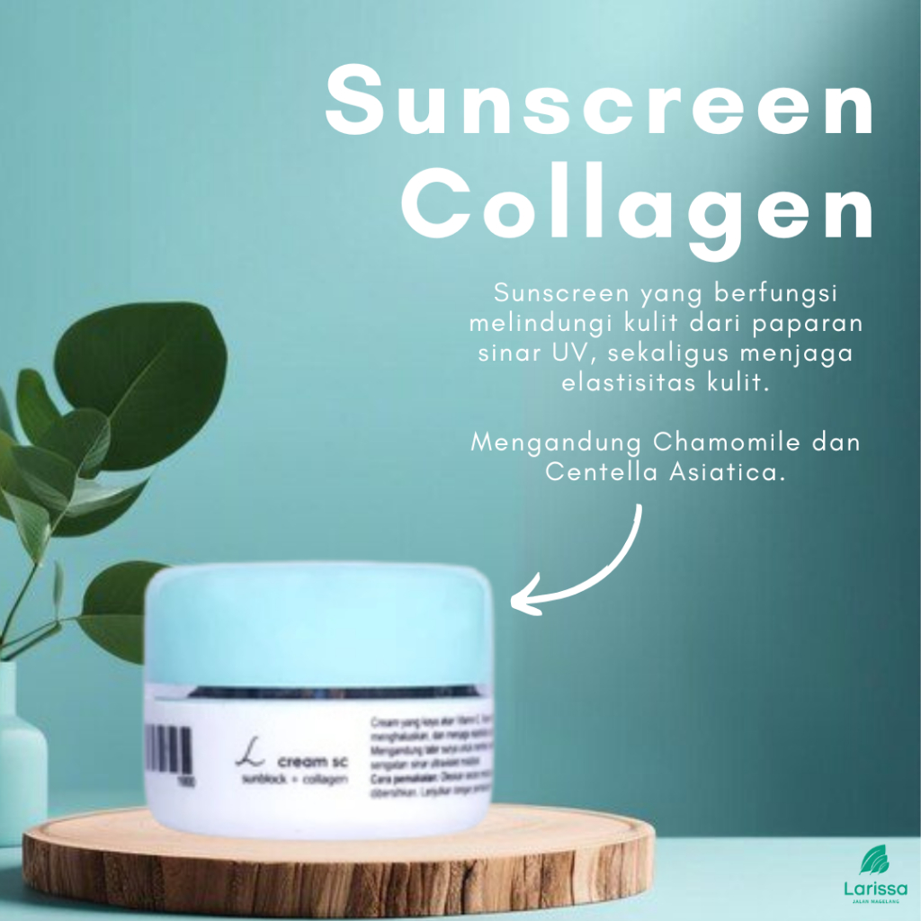 Jual Cream SC (Sunblock + Collagen) - Larissa - melindungi kulit normal ...