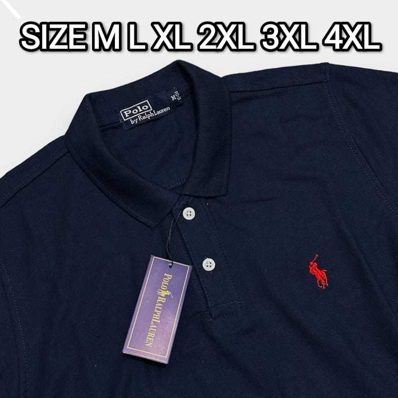 Jual Kaos Kerah Polo Shirt polos Pria Navy | Baju Kaos Polo Kerah Jumbo Ukuran M L XL XXL 2XL ...
