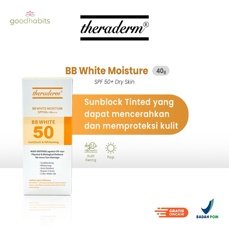 Jual THERADERM BB White SPF 50 Sunblock | Shopee Indonesia