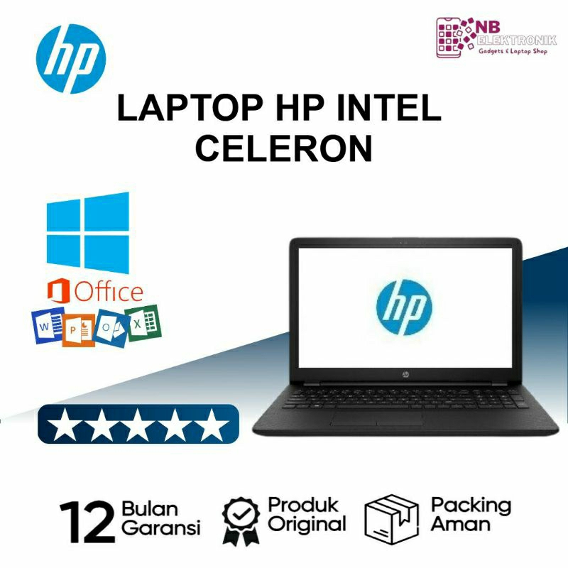 Jual LAPTOP HP INTEL CELERON RAM 8GB HDD 1000GB | WIN 10 | FREE TAS ...