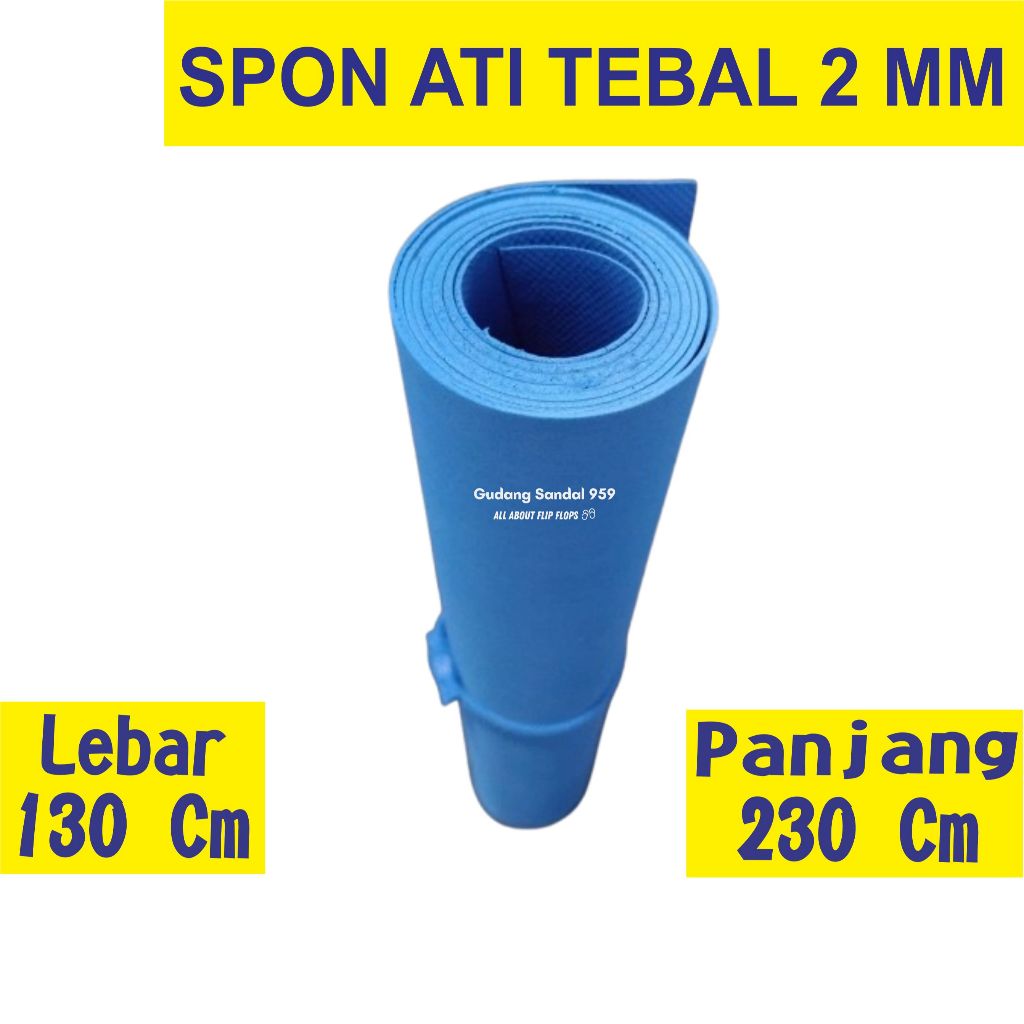 Jual SPON ATI TEBAL 2 MILI WARNA BIRU LEBAR 130 CM X PANJANG 230 CM ...