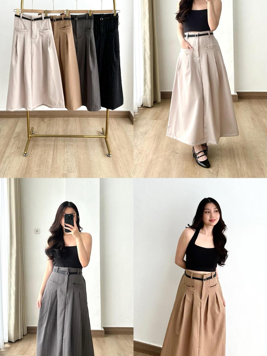 Jual LADICE - Skirt Rok Panjang Model Payung Long Skirt | Shopee Indonesia