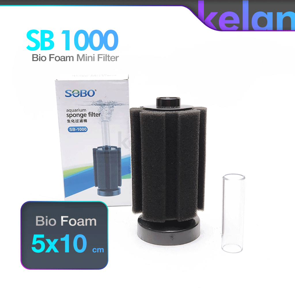 Jual Bio Foam Mini Filter Busa Spons Aquarium Aquascape SOBO SB 1000 ...