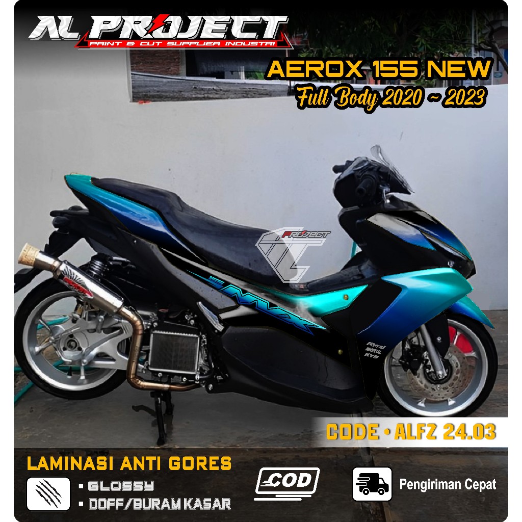 Jual (COD) Decal Stiker AEROX New Full body Terbaru Gradasi - Sticker ...
