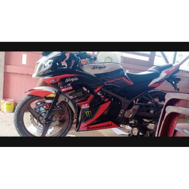 Jual Decal Striping Ninja 150 RR New Stiker Variasi Motif Livery Years ...