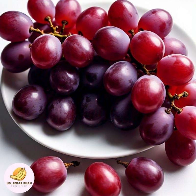 Jual [KIRIM INSTAN] BUAH ANGGUR RED GLOBE 500g | Shopee Indonesia