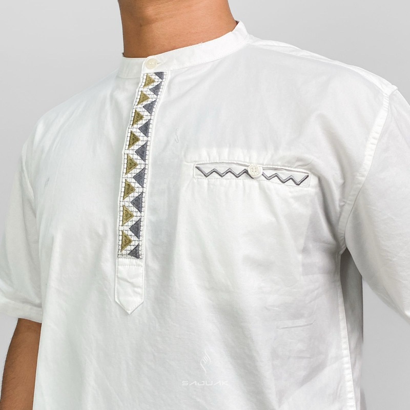 Jual KOKO PENDEK BORDIR SAJUAK ORIGINAL/ KEMEJA KOKO/ BAJU KOKO ...