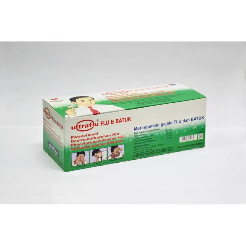 Jual Ultraflu Extra Box Isi 25 Strip Obat Flu Demam Sakit Kepala ...