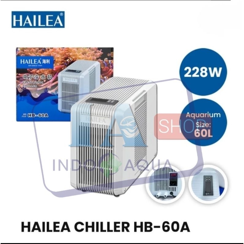 Jual Hailea HB60A / HB-60A Mini Chiller / Mesin pendingin aquarium ...