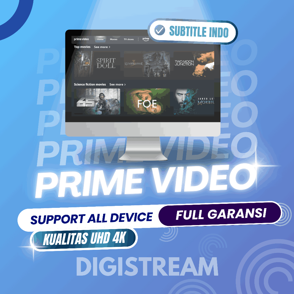 Jual AMAZON PRIME VIDEO PRIVATE PREMIUM 1 BULAN, TANPA LAG, FULL GARANSI, SUB INDO, SUPPORT ALL ...