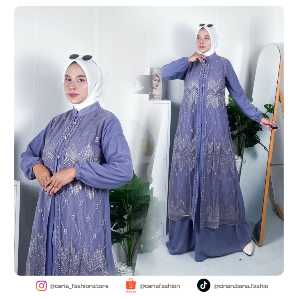 Jual Gamis Brokat Lebaran 2025 Gamis Trend Lebaran 2025 Gamis Brokat ...