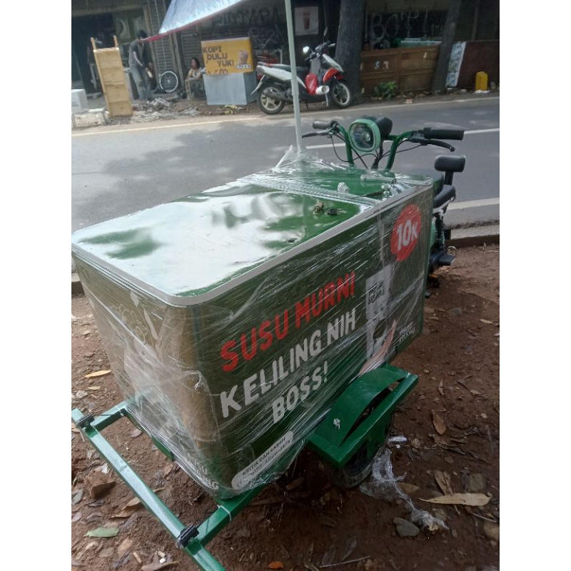 Jual Gerobak kopi sepeda listrik 100x60x60 cm | Shopee Indonesia