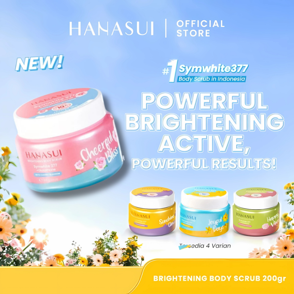 Jual WAWA - Hanasui Symwhite 77 + Glutathione Brightening Body Scrub ...
