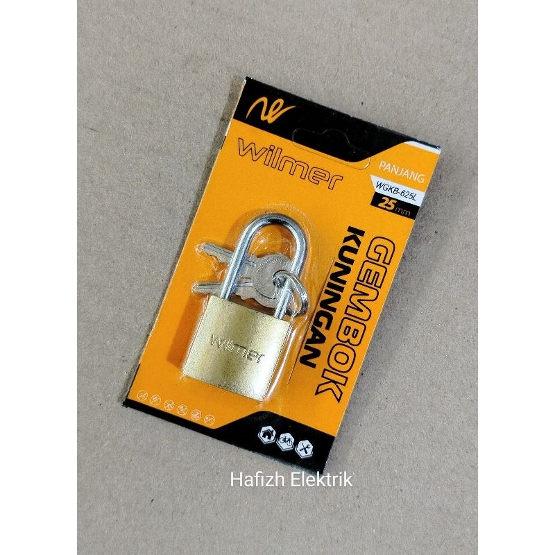 Jual Gembok Cat Kuning Wilmer WGKB-625L 25MM Panjang | Shopee Indonesia