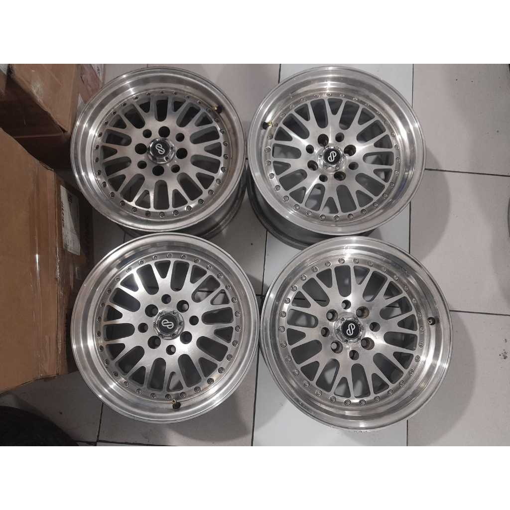 Jual jual velg mobil racing r15 pcd 8x100/114,3 silver folish semarang | Shopee Indonesia