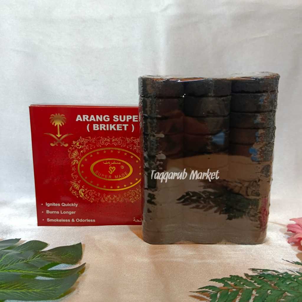 Jual Arang Maulana Super Arang Briket Arang shisa Dupa Bukhur Isi 30 ...