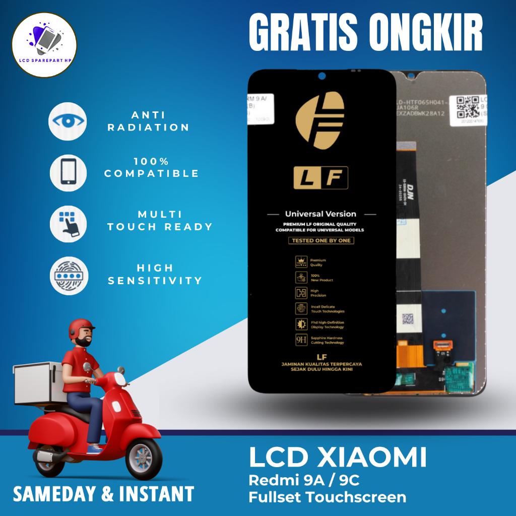 Jual (GARANSI LEM) LCD Xiaomi Redmi 9A / 9C/ 10A / POCO C3 POCO C31 ...