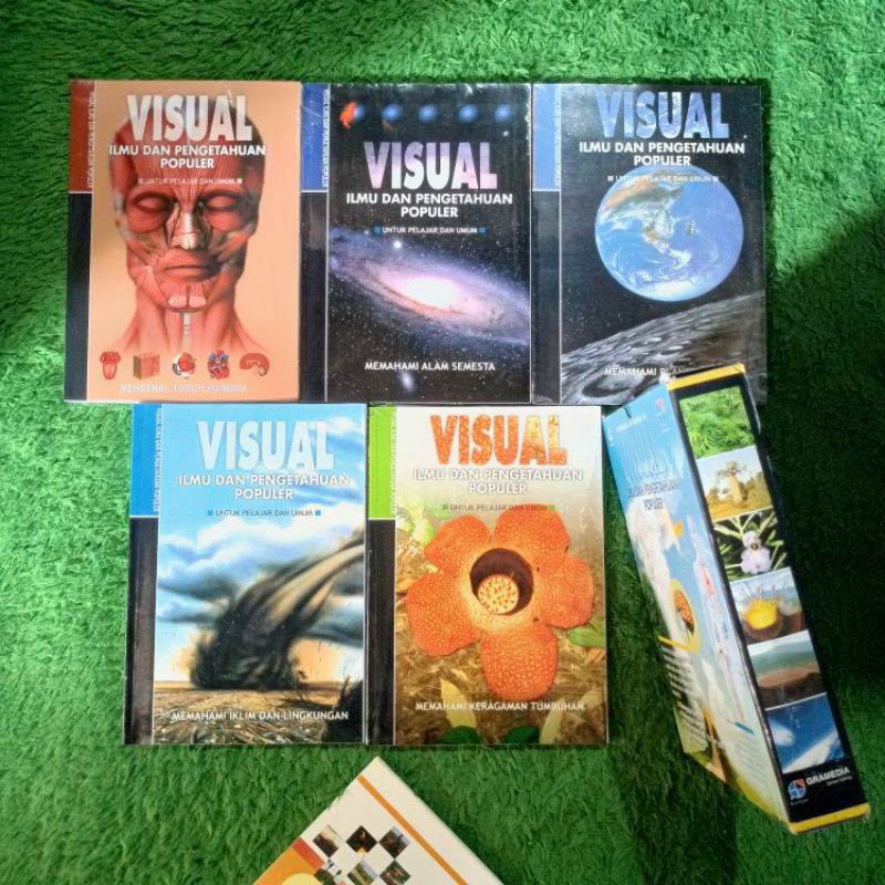 Jual ORIGINAL BUKU 1 SET ISI 5 BUKU VISUAL ILMU DAN PENGETAHUAN POPULER ...