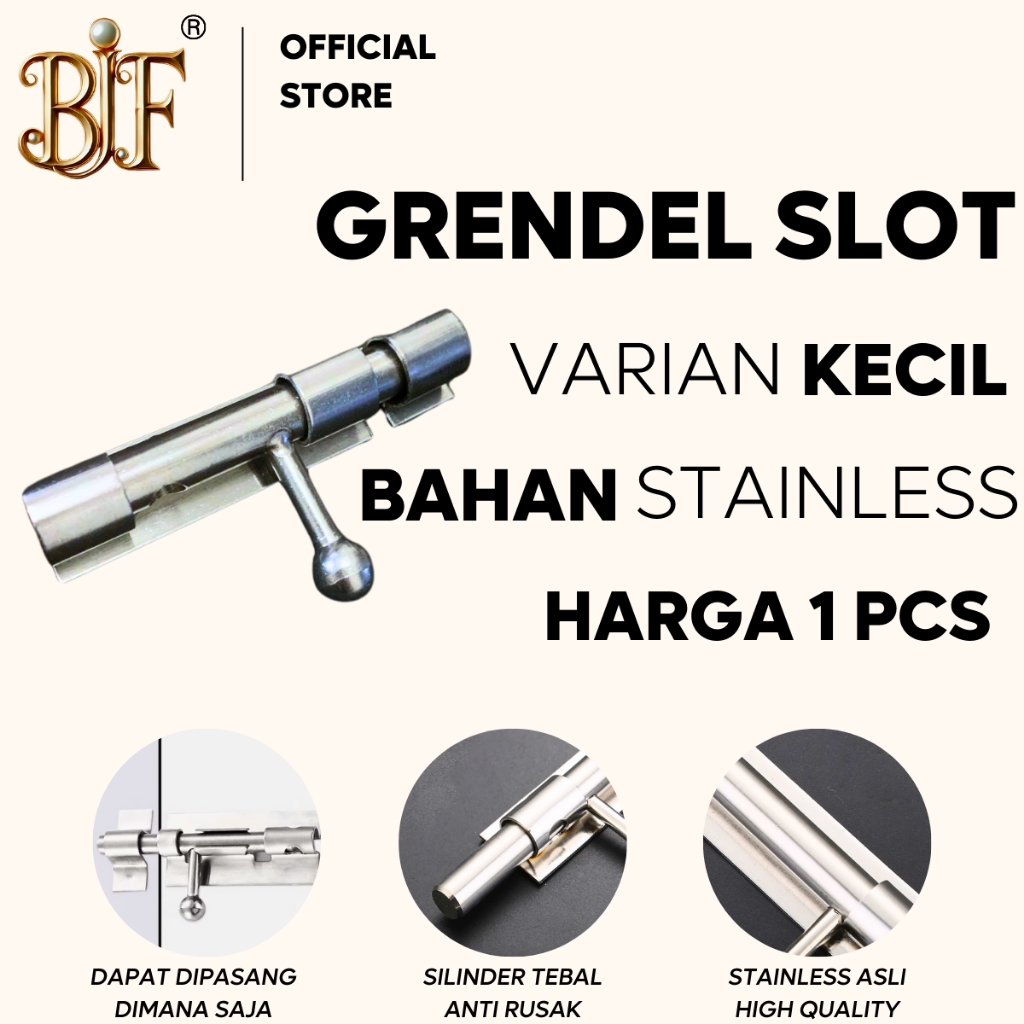 Jual Grendel Slot Pintu Jendela Stainless Varian KECIL | Shopee Indonesia
