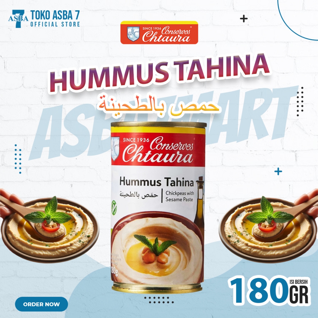 Jual CONSERVES CHTAURA HUMMUS TAHINA 180G | Shopee Indonesia