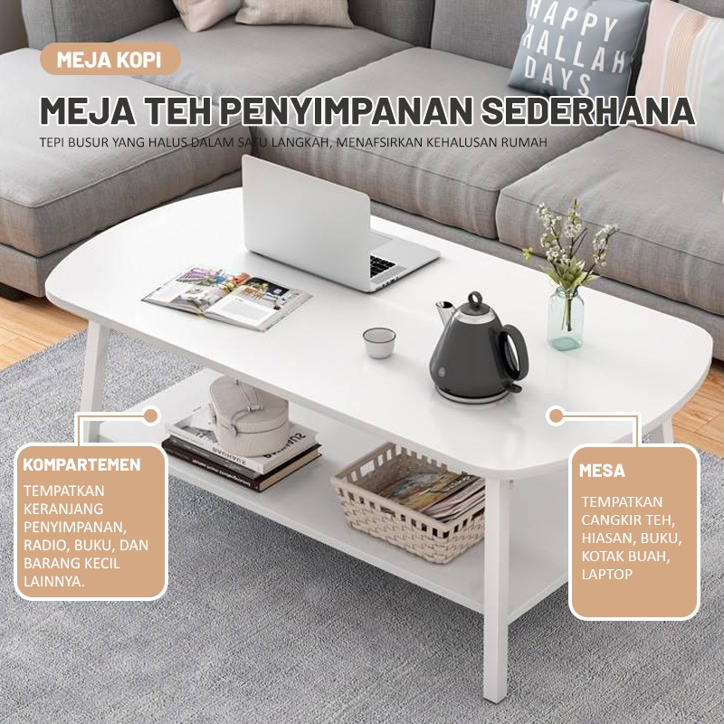 Jual COD Meja Tamu Meja Kopi 2 Tingkat Meja Kamar Meja Ruang Tamu Meja ...