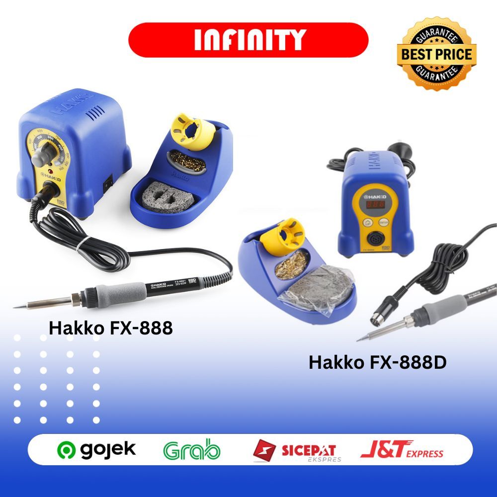 Jual Solder HAKKO FX-888 FX-888D Digital ESD Soldering Station 70W Adjustable Temperature High ...