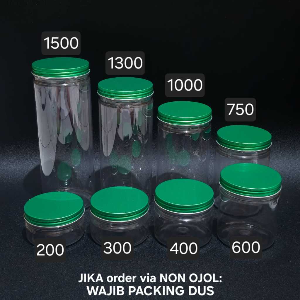 Jual Toples Tabung Silinder - Jar Plastik 200 ml Tutup Aluminium GREEN Gold | Shopee Indonesia