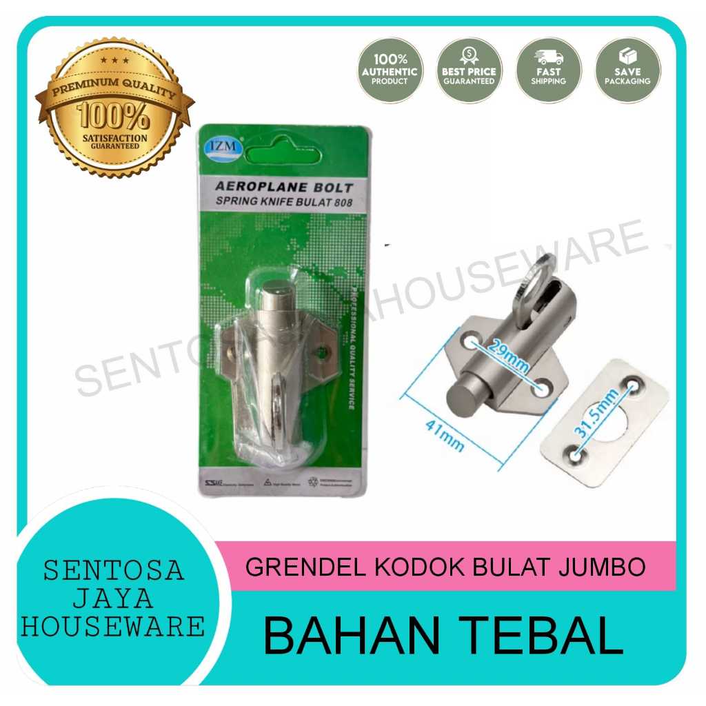 Jual GRENDEL KODOK JENDELA JUMBO BULAT / SLOT JENDELA / SPRING KNIFE ...