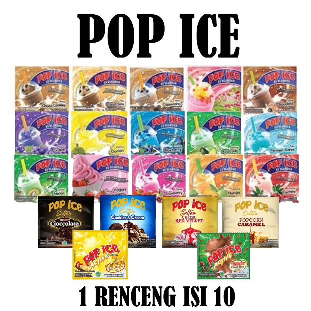 Jual POP ICE RENCENG ISI 10 | Shopee Indonesia