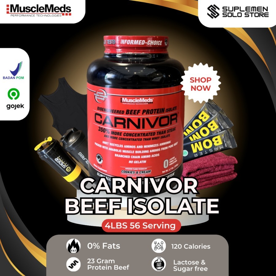 Jual Carnivor Beef Isolate 4lbs Whey Protein Isolate | Shopee Indonesia